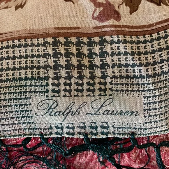 Ralph Lauren | Accessories | Vintage Amazing Signed Ralph Lauren Silk ...